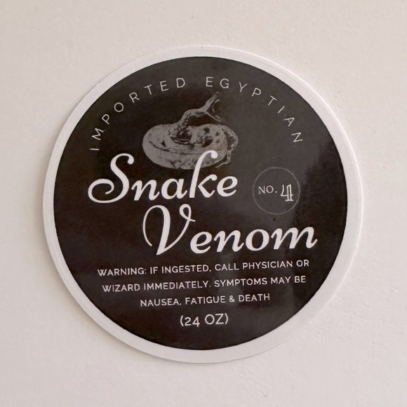 Design | 110 Snake Venom Sticker | Poshmark